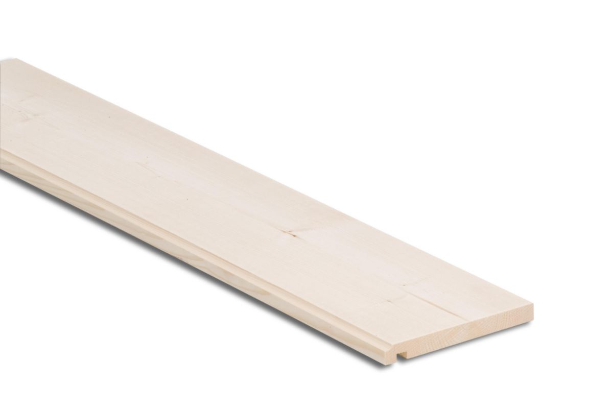 SIAT - Planche de rive épicéa - non traité - bois choix 2 - L. 4 m ...