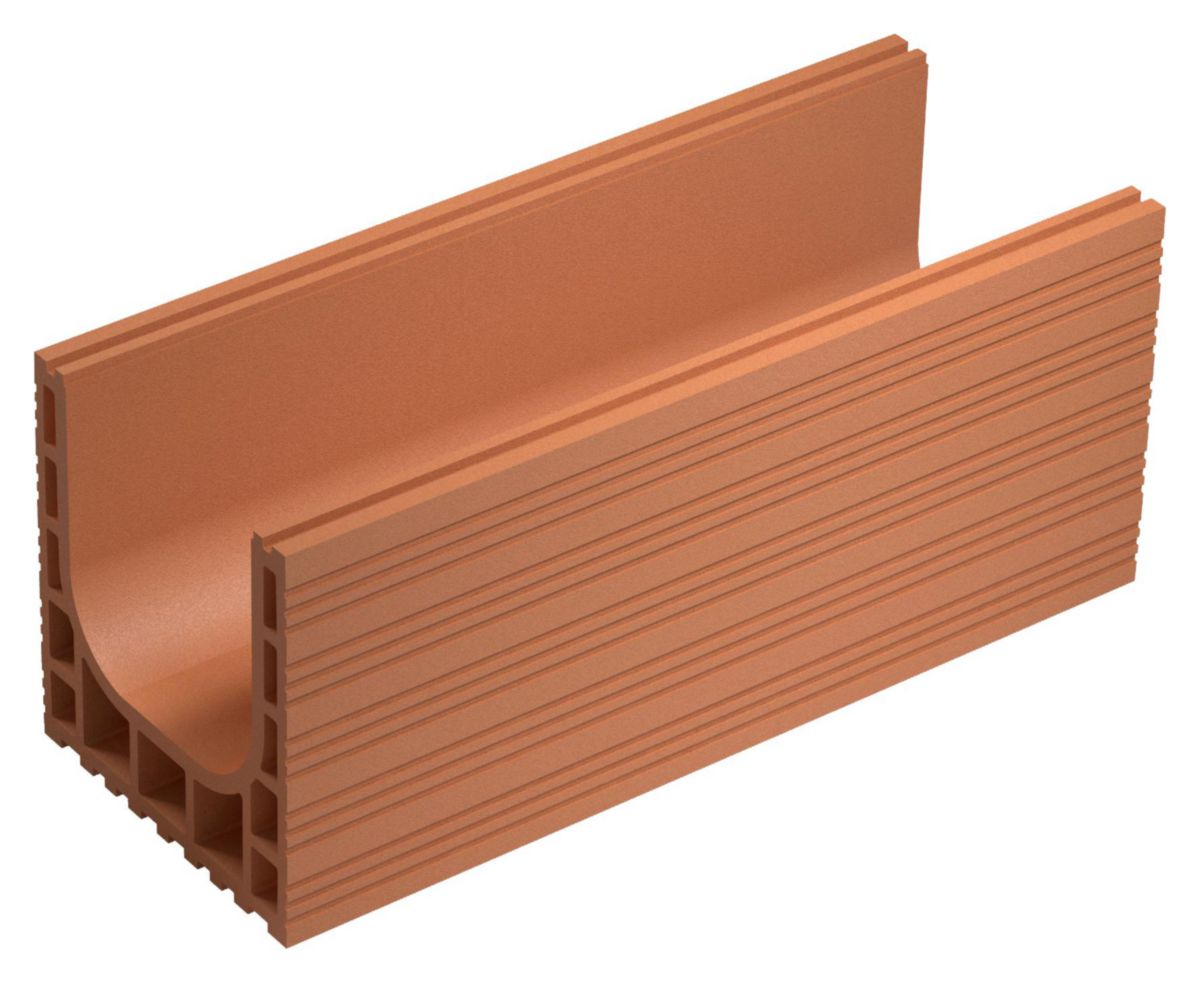 TERREAL - Brique isolante Calibric chaînage PRT1 SIS V2 500 x 200 x 210 ...