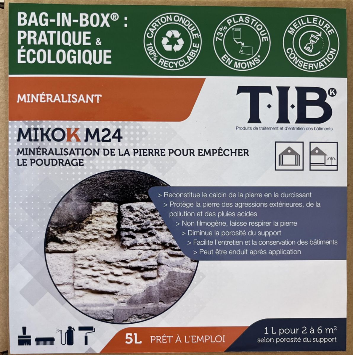 TRAITEM ET ISOL BATIMENT - Minéralisant MIKOK M24 BAGINBOX bidon de 5L | POINT.P