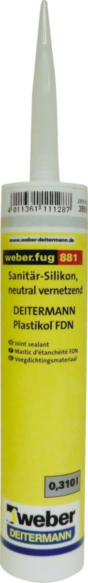 WEBER - Mastic de jointoiement weberfug 881 - blanc pur E06 - cartouche ...