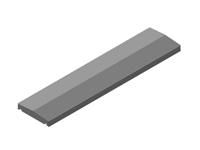 TARTARIN - Tablette de mur béton 2 pentes - pour mur ép. 15 cm - gris ...