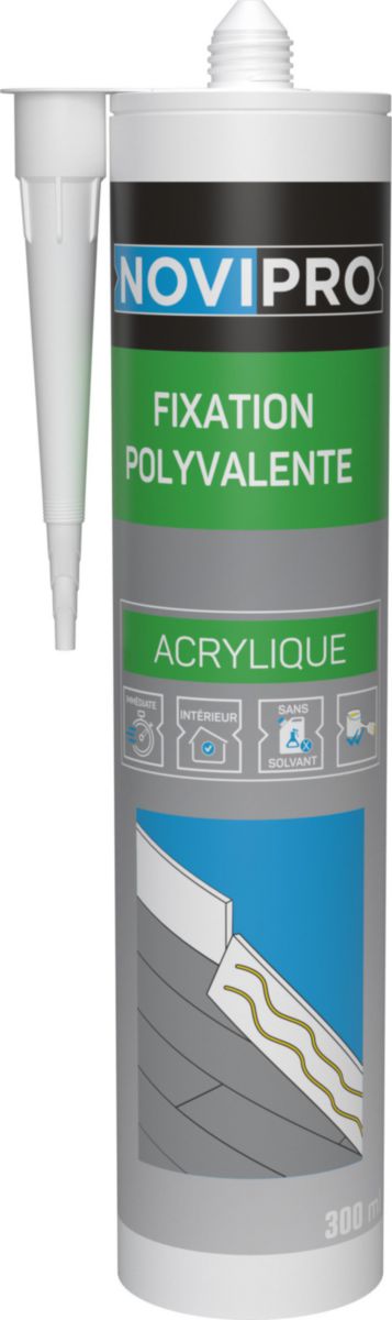 NOVIPRO - Cartouche fixation polyvalente acrylique - 300 ml | POINT.P