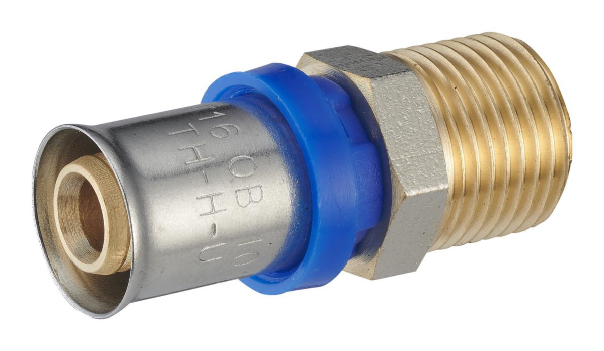 NOYON THIEBAULT - Raccord multicouche à sertir multiprofil - raccord mâle diam 16 mm - m15x21 ...