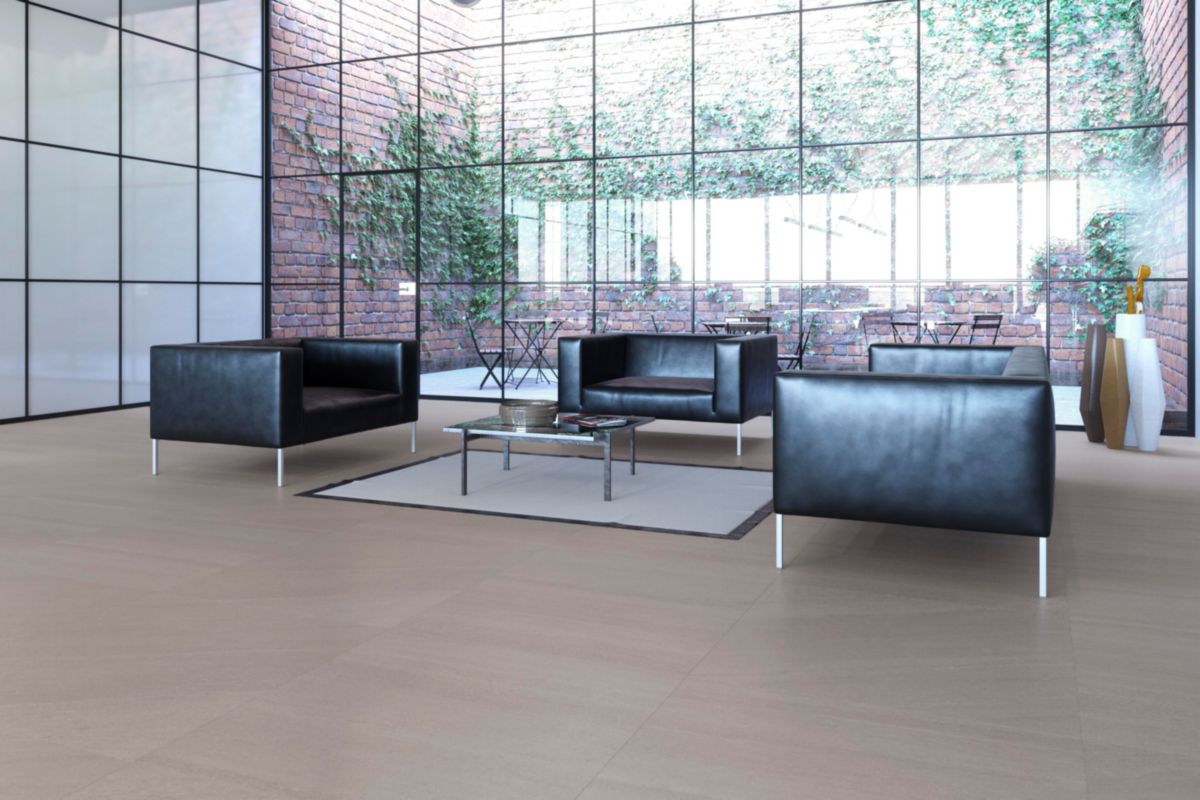 ARTE DECO - Carrelage sol intérieur grès cérame Techstone - beige mat ...