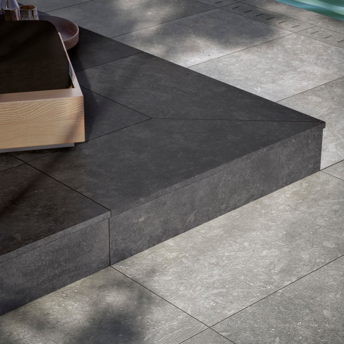 MARAZZI - Carrelage de sol extérieur grès cérame Mystone Bluestone - grigio rectifié - 50x100 cm ...