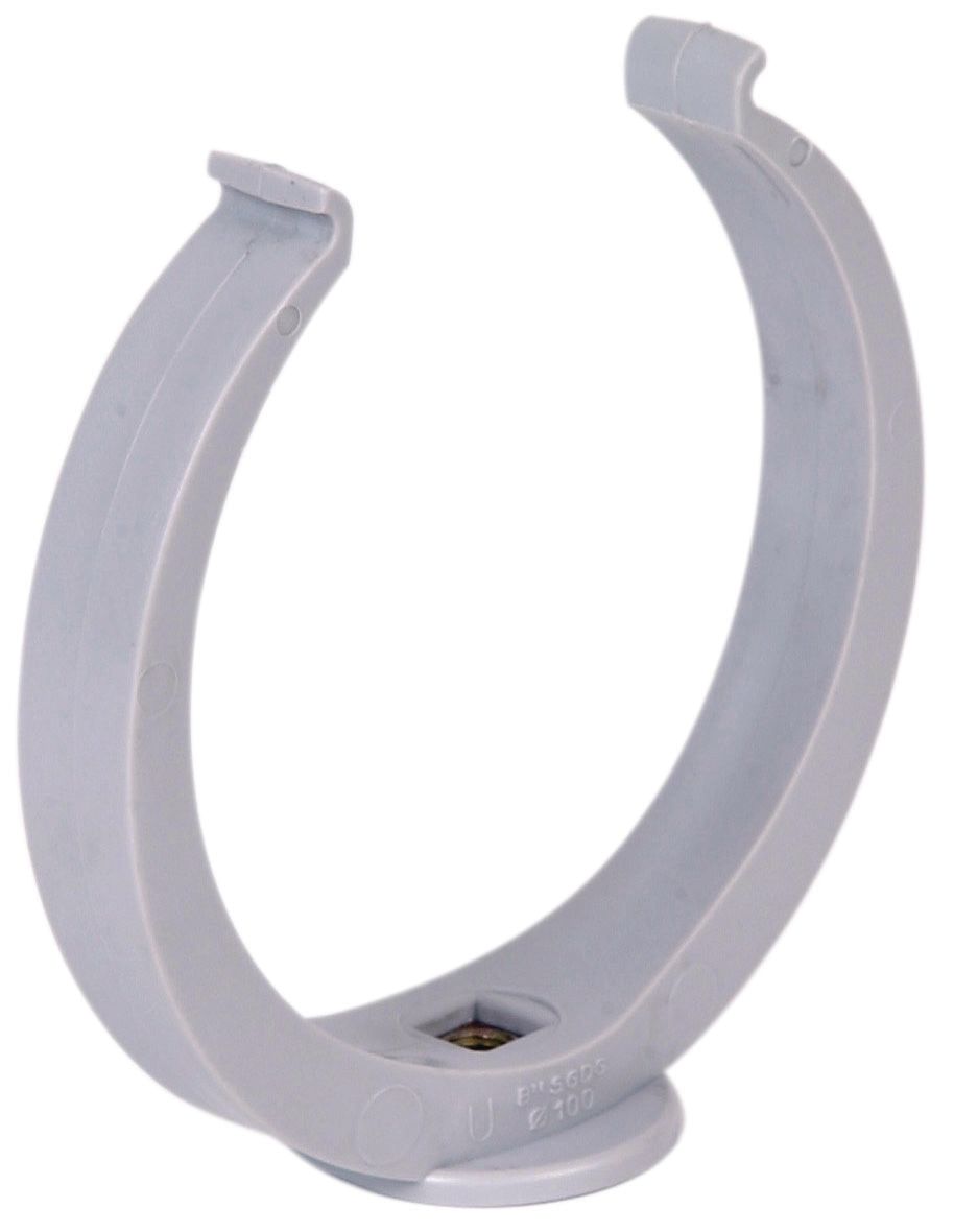 NICOLL - Collier bride PVC pour descente eau pluviale TD125 gris Nicoll - Ø 125 mm | POINT.P