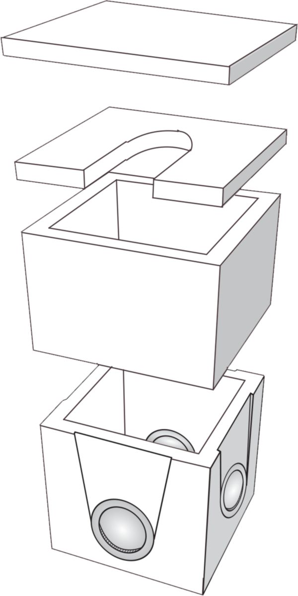 SOBEMO - Regard EP Terso 25 - 3 opercules - int. 25x25 cm | Point.P