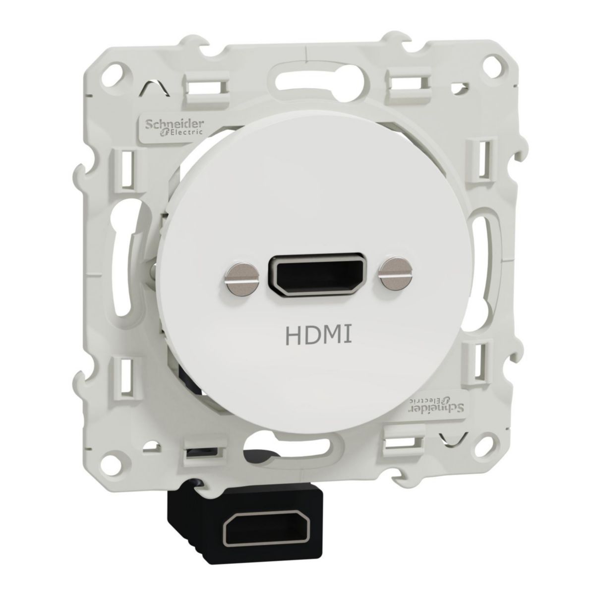 SCHNEIDER ELECTRIC - Prise HDMI type A femelle Odace - blanc | POINT.P