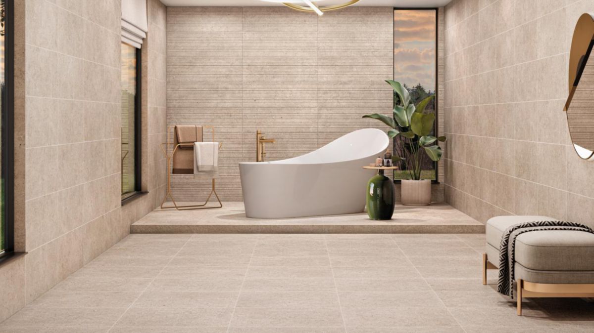 CEREV - Faïence murale Antica - ton grey mat - 24,7x44,7 cm | POINT.P