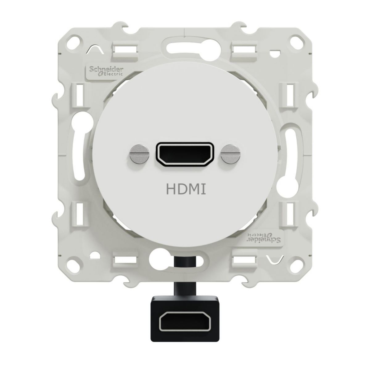 SCHNEIDER ELECTRIC - Prise HDMI type A femelle Odace - blanc | POINT.P