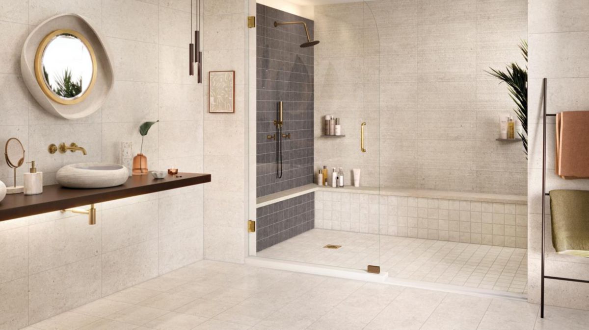 CEREV - Faïence murale Antica - ton grey mat - 24,7x44,7 cm | POINT.P