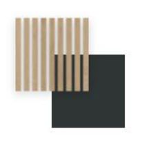 OLICAT - Panneau mural décoratif Maestro Latt - pepper oak / matte ...