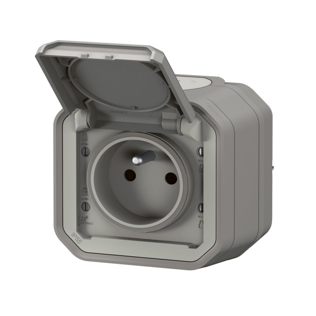 LEGRAND - Prise de courant 2P+T étanche IP55 Plexo - 16A/250V - avec ...