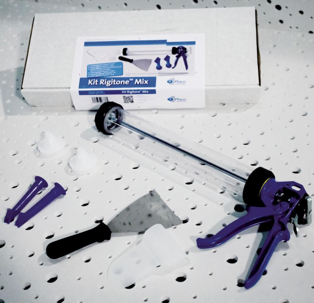 PLACO - kit Rigitone mix pour enduit rigitone (pistolet ,spatule) | Point.P