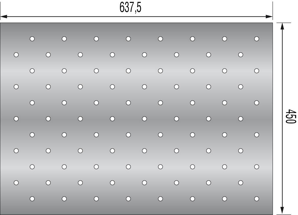 DINAC - Gabarit de pose pour clou podotactile en acier galvanisé ...