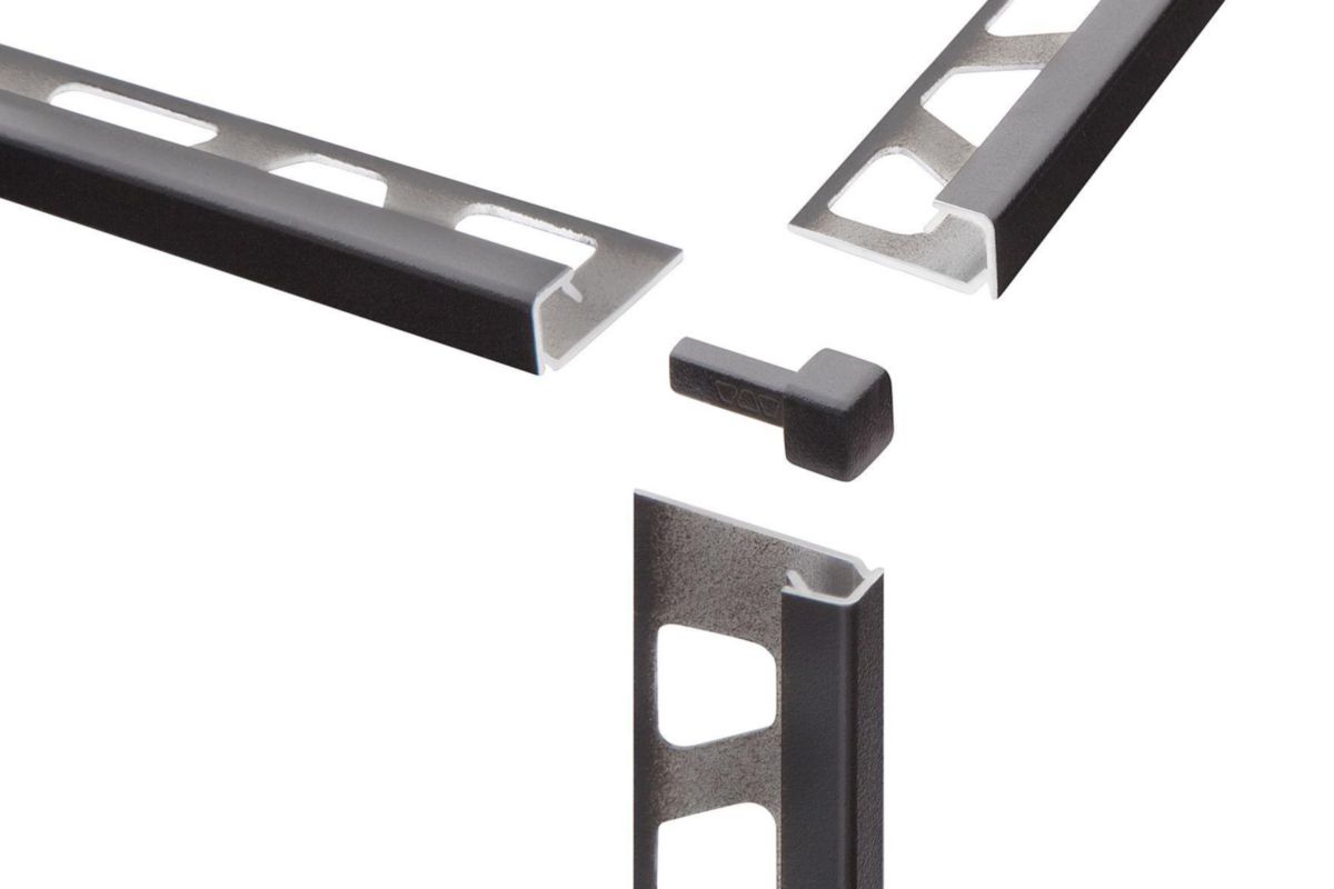SCHLUTER SYSTEMS - Angle sortant/rentrant 90° aluminium structurée ...