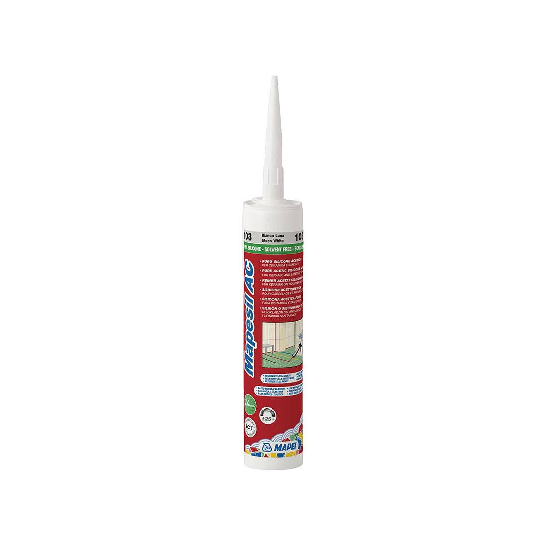 MAPEI - Mastic silicone acétique pur Mapesil AC 174 tornade cartouche ...