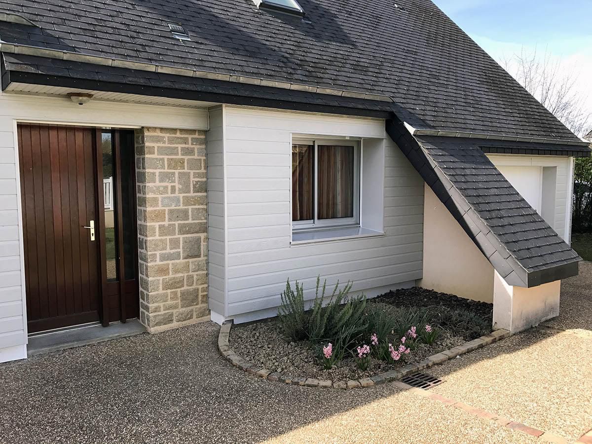 CANEXEL - Clin de bardage Ridgewood - gris brume - 3657x280x10,2 mm ...