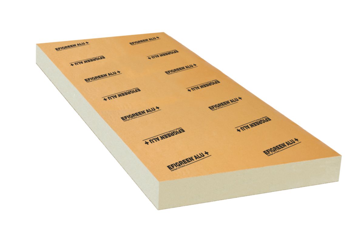 SOPREMA - Panneau Efigreen Alu+ XL épaisseur _60 mm 2500 x 1200 mm R=2. ...