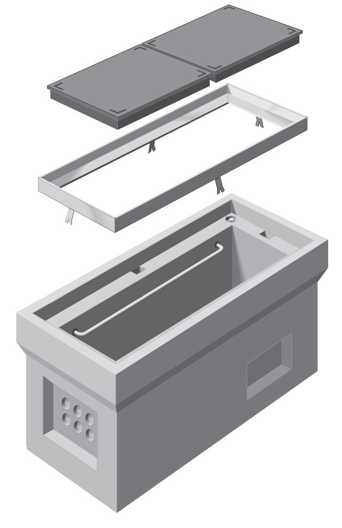 STRADAL - Chambre Télécom L2T avec fond Stradeasy - béton | POINT.P