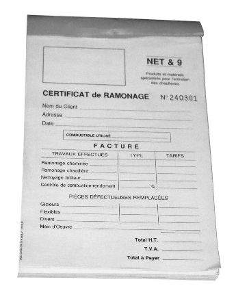 PROGALVA - Carnet de ramonage - 50 feuilles autocopiantes - triple ...