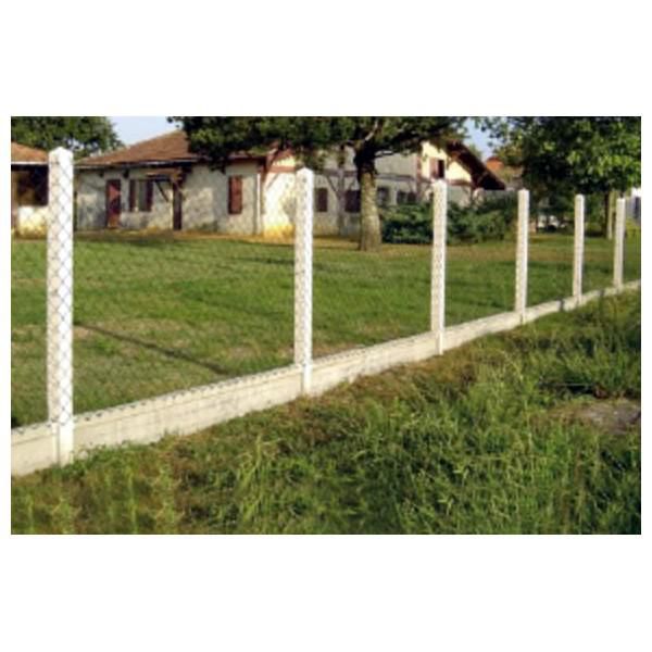ALKERN - Poteau béton standard pour clôture grillagée 200 cm H. 250 cm ...