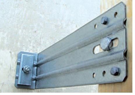 FAYNOT - Equerre longue acier galvanisé + platine de renfort L. 220 mm ...