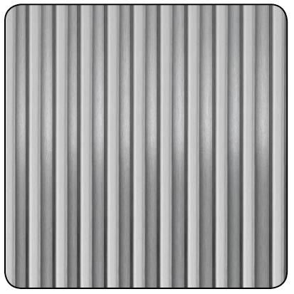 CQFD - Tôle décorative ondulée - aluminium anodisé - 250x500 mm - ép. 0 ...