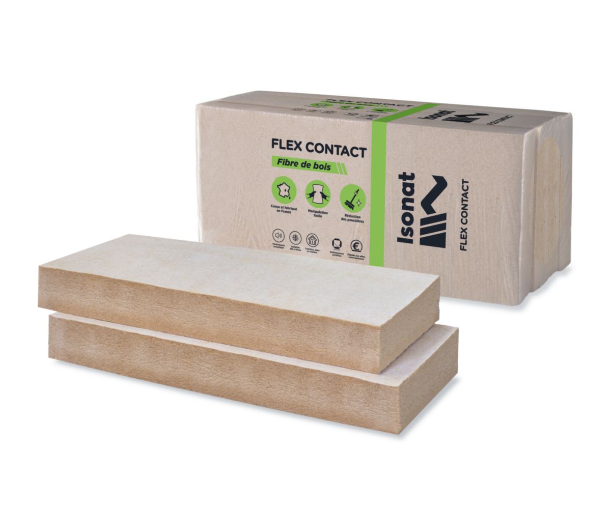 ISONAT - Panneau isolant flexible Flex 55 Plus H - fibre de bois ...