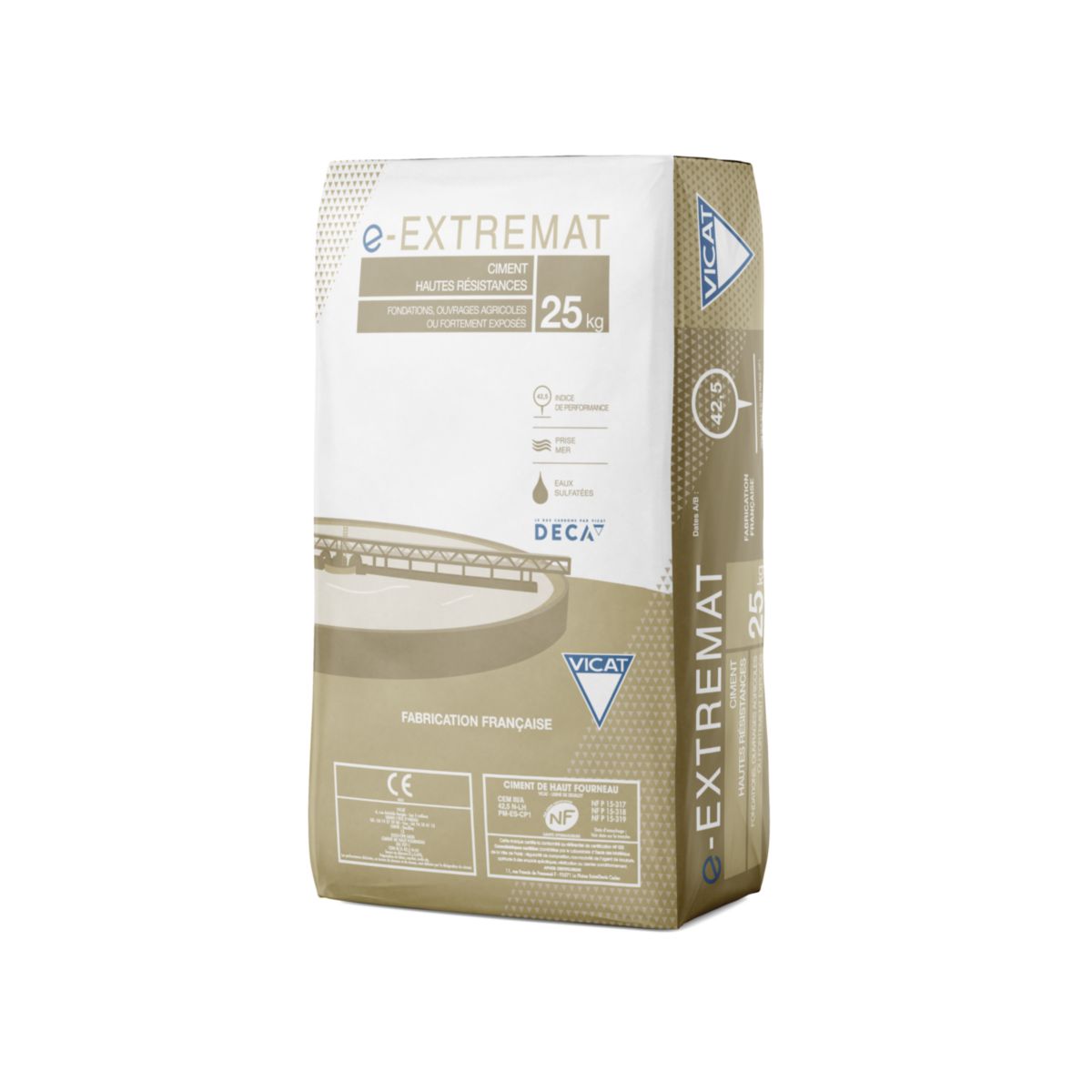 VICAT - Ciment Extremat CEM III/A 42,5 N LH PM-ES-CP1 CE NF - Vicat ...