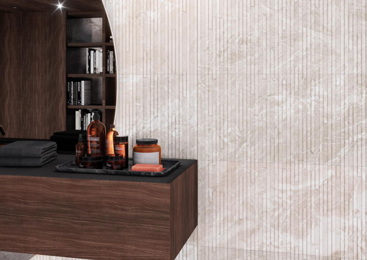 KERABEN - Faïence murale Idyllic - brecciate concept sand vecchio - 40x120 cm | POINT.P