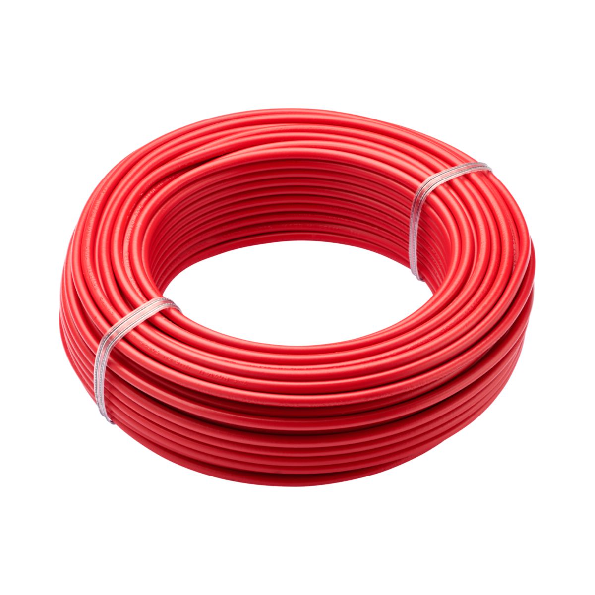 DEBFLEX - Fil électrique de phase rouge H07V-U - conducteur 1,5 mm² ...
