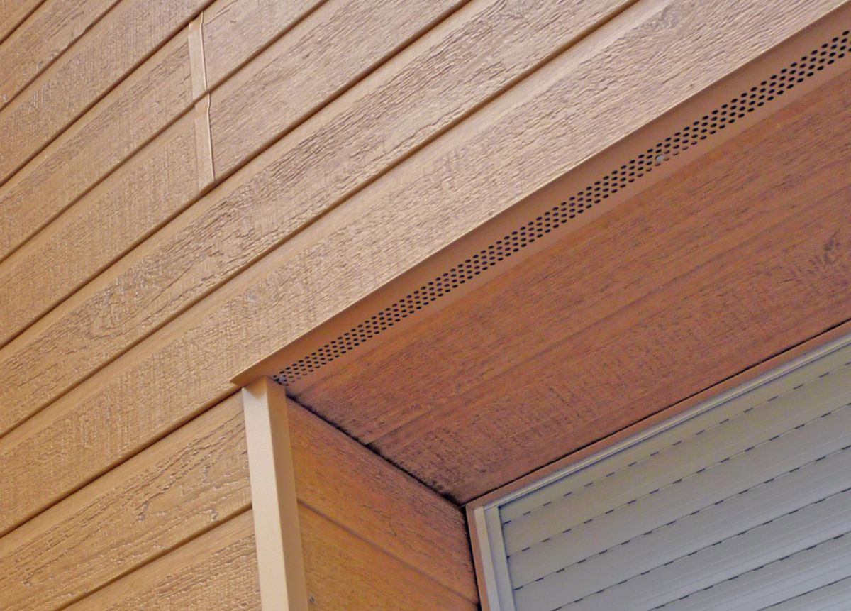 CANEXEL - Larmier ventilé de 65mm sable longueur 3m | POINT.P