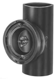 PAM - Té de visite SMU Plus en fonte diamètre nominal 200mm Réf. 155463 ...