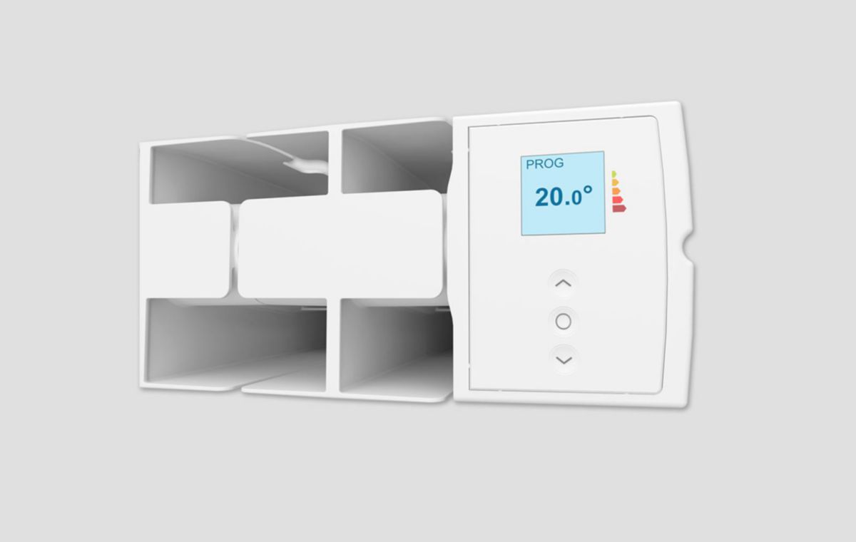 ATLANTIC ELECTRIQUE - Radiateur à inertie chaleur douce Accessio Digital 2 - horizontal - 2000W ...