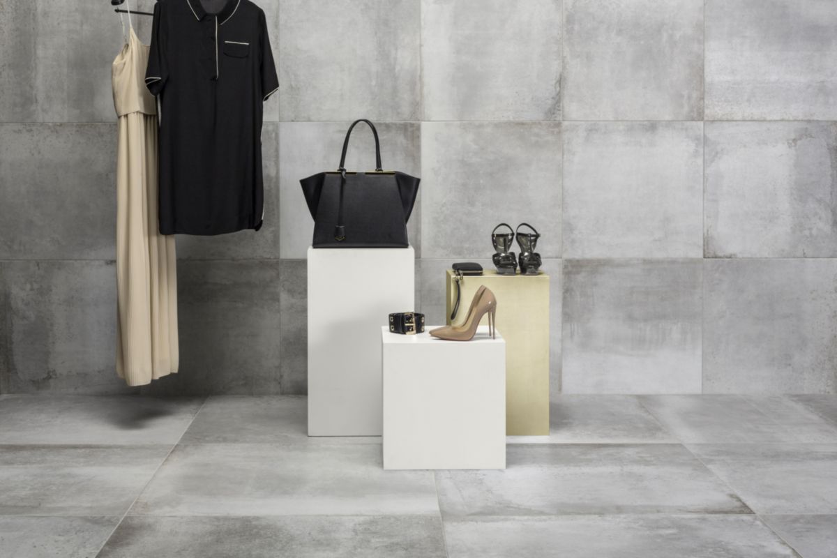 GAMBINI - Grès cérame Gambini Hemisphere steel rectifié 60 x 120 cm 6012HEMGRRT | POINT.P