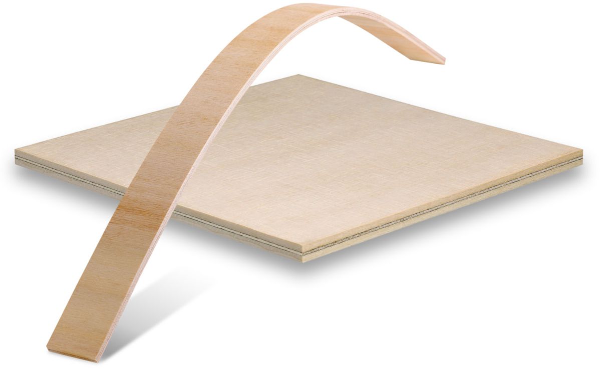 JOUBERT PLYWOOD - Contreplaqué cintrable Poflex tout peuplier collage ...