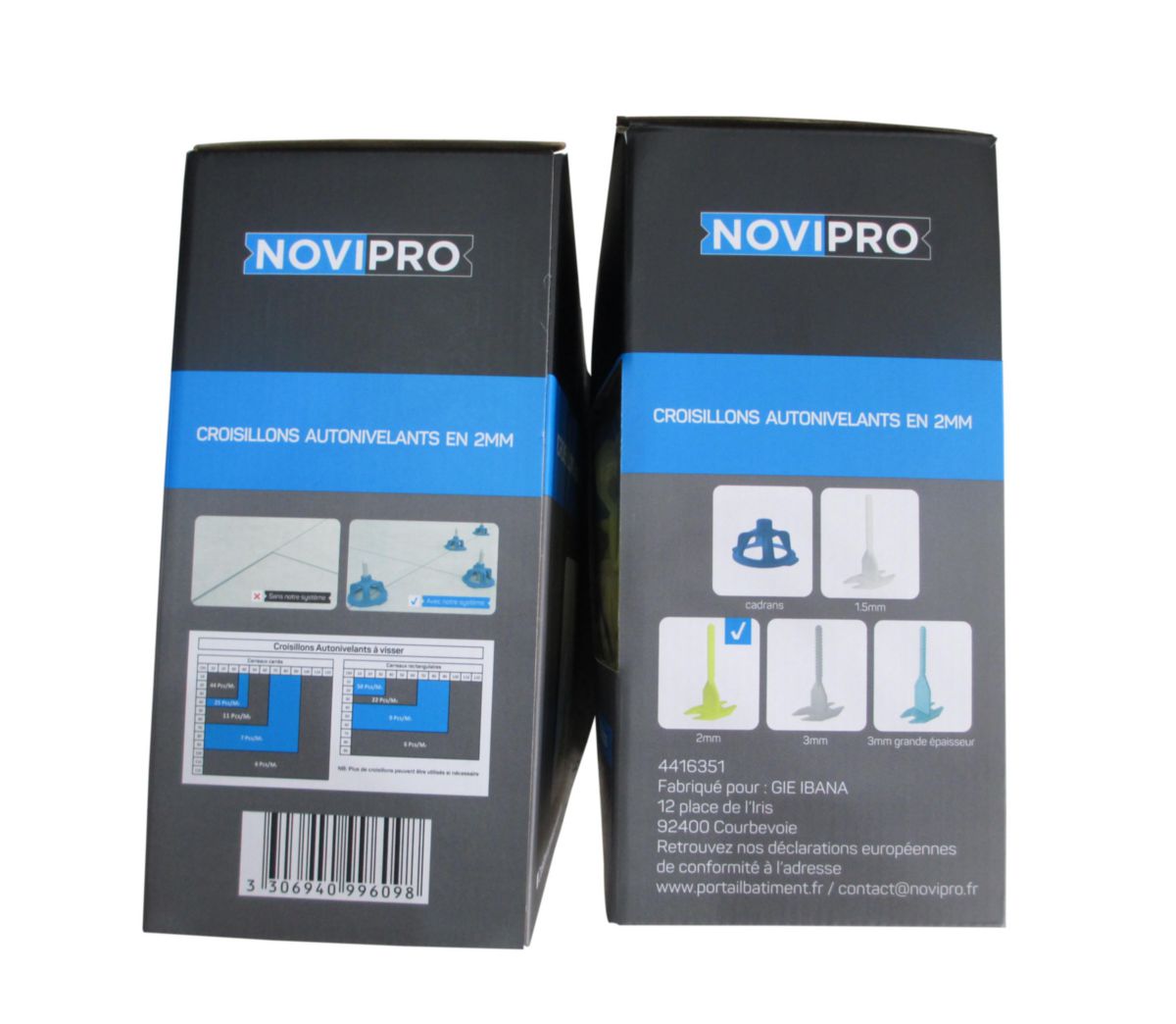 NOVIPRO - Pack de 500 croisillons à visser 2 mm Novipro | POINT.P