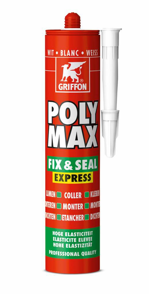 GRIFFON - Colle de montage Poly Max Fix & Seal Express - blanc ...