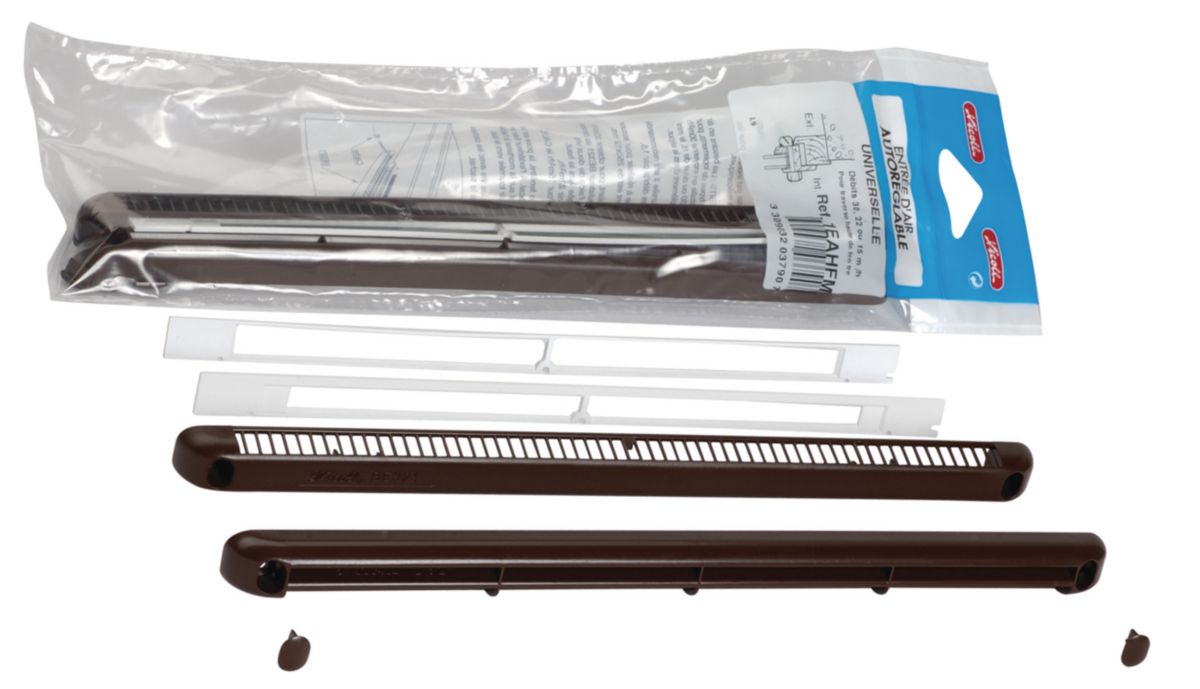 NICOLL - Kit universel d'entrée d'air mortaise 250x12 marron 1EAHFM ...