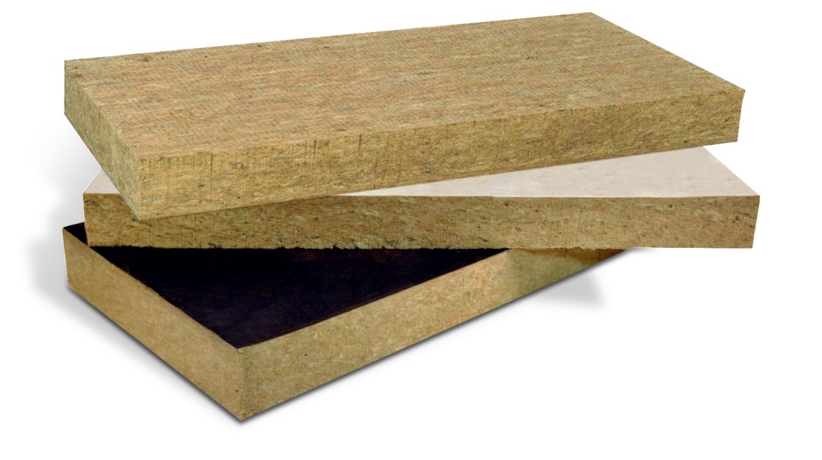 ROCKWOOL - Panneau isolant laine de roche pour plancher Rockfeu REI 120 ...