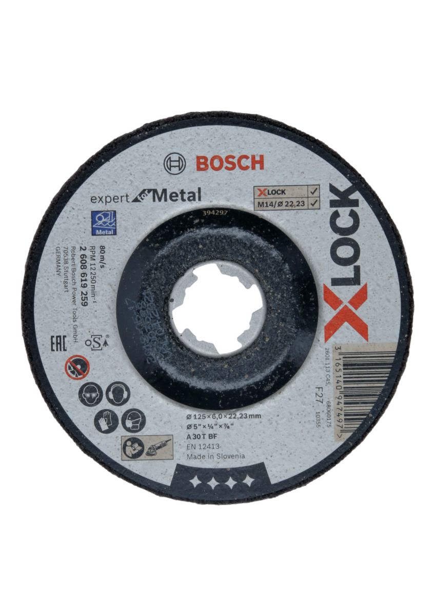 BOSCH - Meule à ébarber X-Lock Expert for Metal à moyeu déporté ...