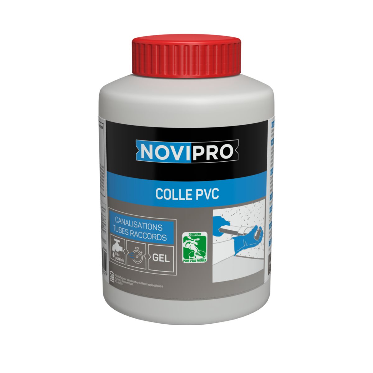 NOVIPRO - Colle pour tuyau PVC / plastique - qualité alimentaire - pot ...