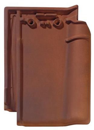 MONIER - Tuile terre cuite Postel 20 Monier rouge vieilli 315x230 mm ...