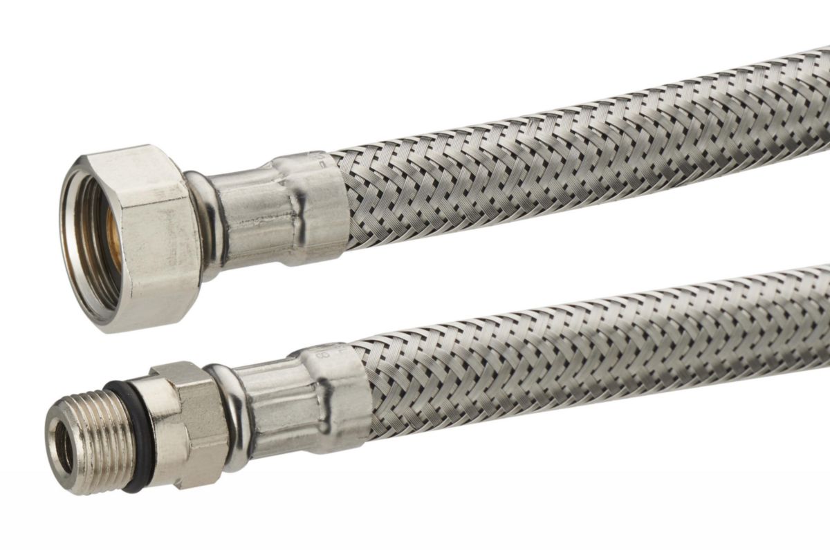 NOYON THIEBAULT - Flexible alim. inox FM 3/8 - 12x100 Lg 500 DN8 ...