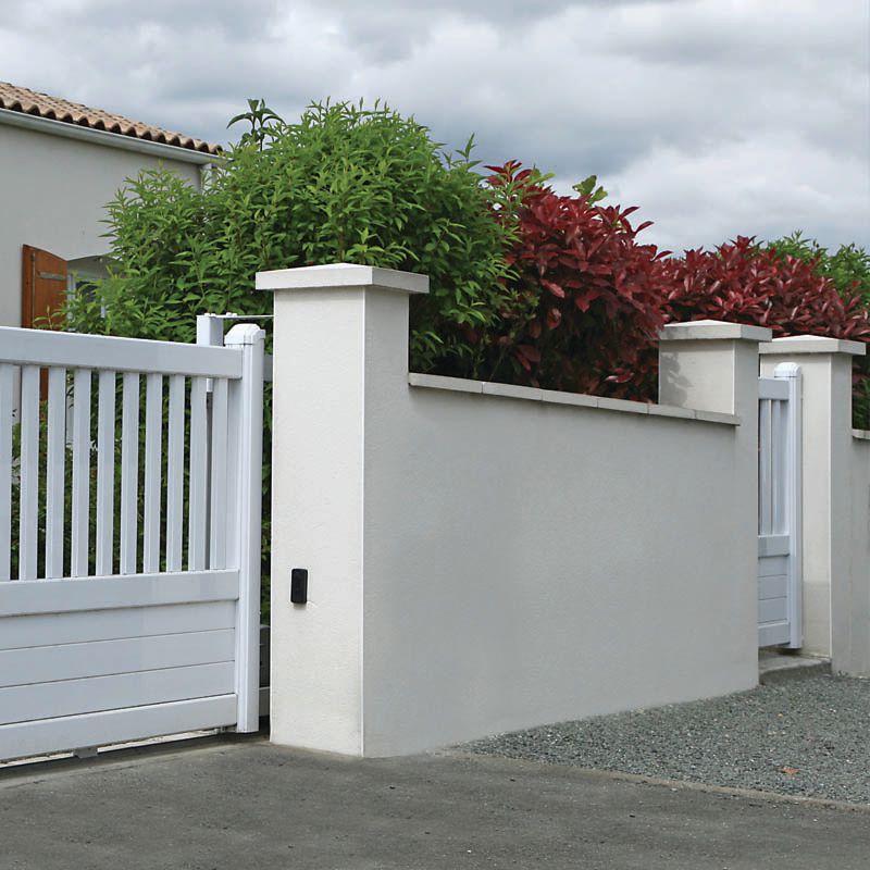 CARRE D'ARC - Chaperon de mur plat 0,50 m blanc | POINT.P