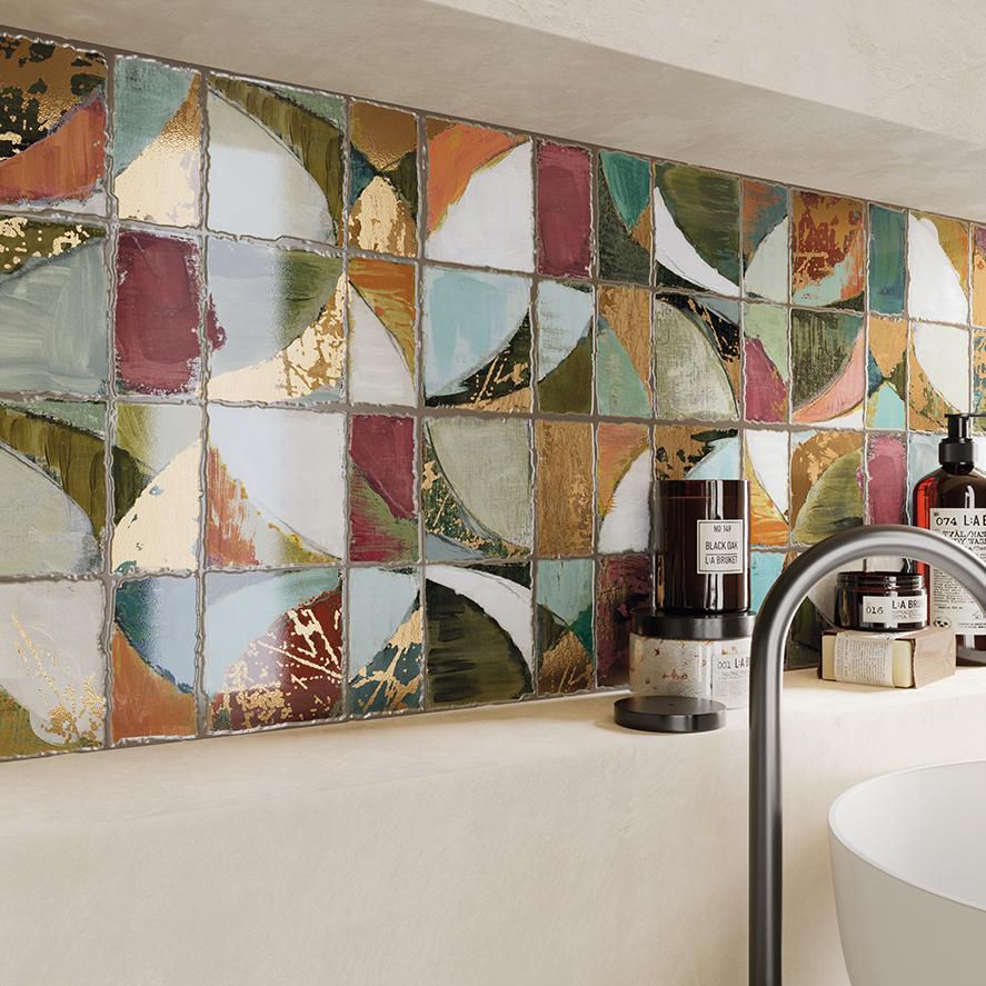 NAXOS - Carrelage mural intérieur Hygge - grès cérame rectifié - décor fascia Meraky - 40x100 cm ...