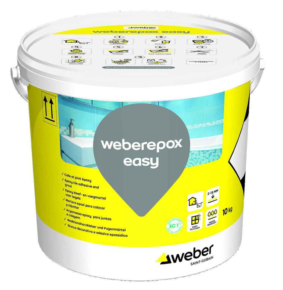 WEBER - Colle et joint époxy facile Weberepox easy gris acier 10 kg 16780604 | POINT.P
