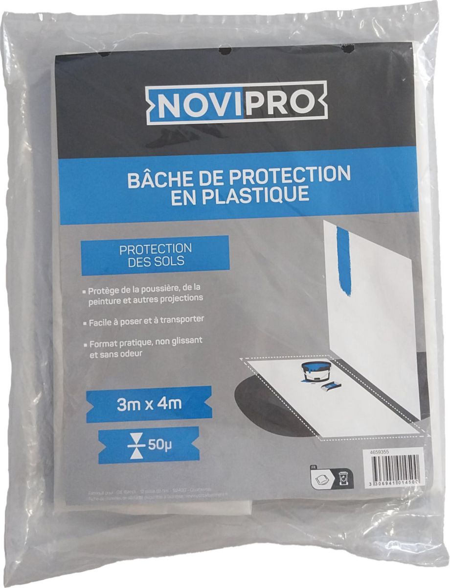 NOVIPRO - Bâche standard 3mx4m Novipro 50µ | POINT.P