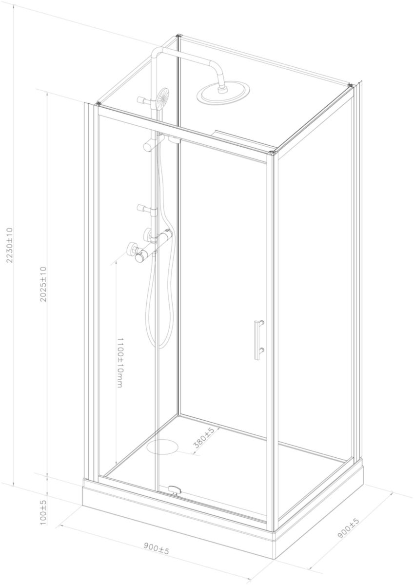 ALTERNA - Colonne de douche spécial Cabine Alterna Concerto 2 | POINT.P
